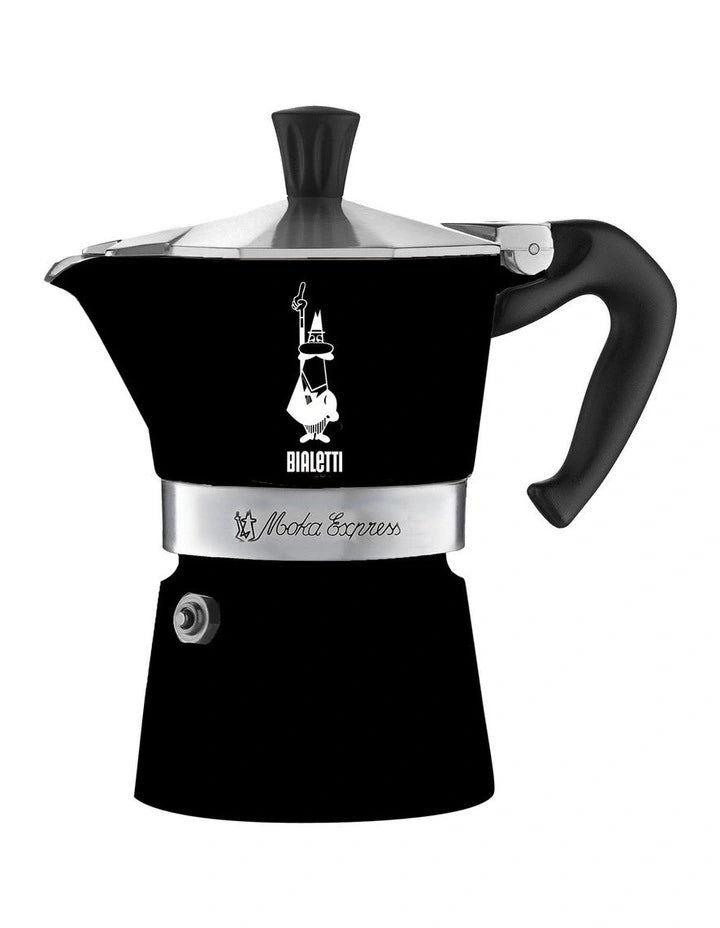 Bialetti Moka Express Black 6 cup– Rubra Coffee
