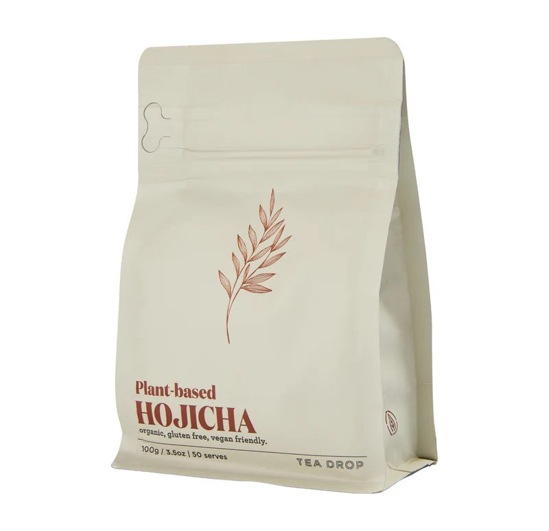 Tea Drop Hojicha Latte Powder organic 100g– Rubra Coffee
